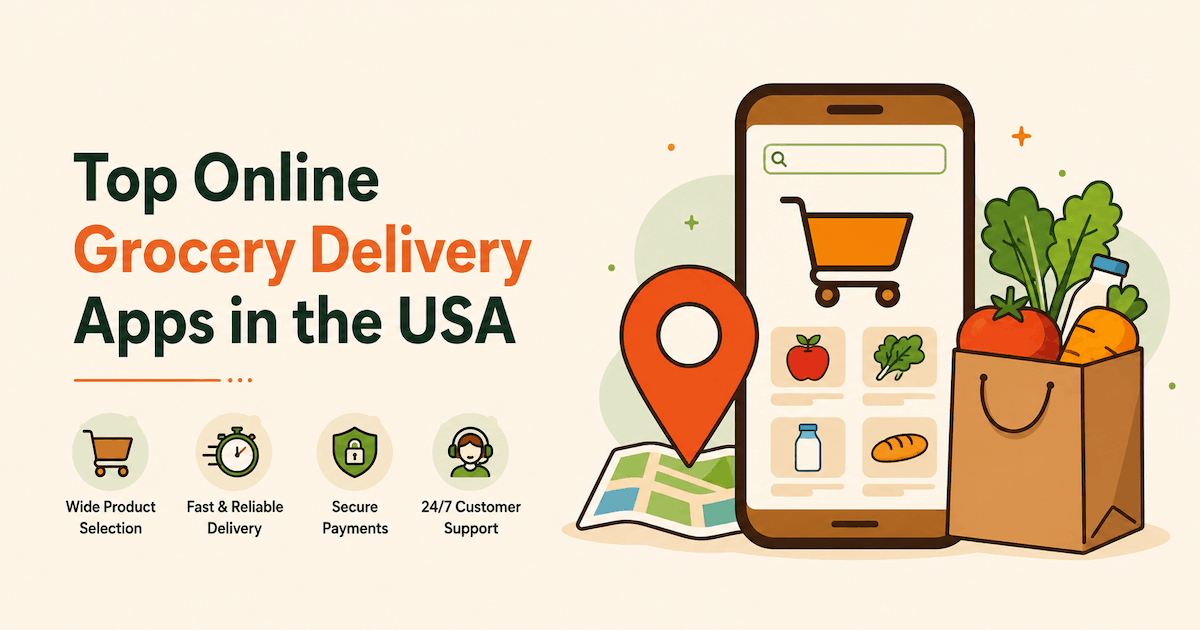 Top 10 Online Grocery Delivery Apps in the USA